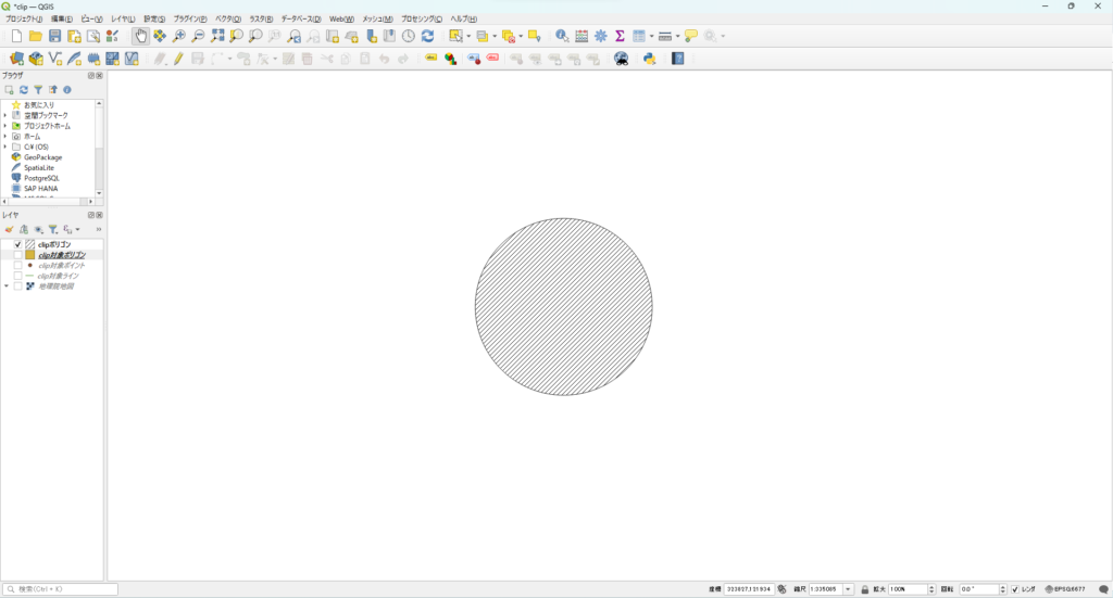 QGISでポリゴンで点、ライン、ポリゴンを切り抜く方法（clip） - GISつかいかた辞典