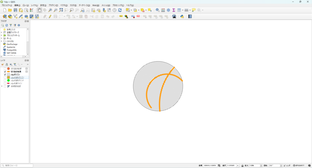 QGISでポリゴンで点、ライン、ポリゴンを切り抜く方法（clip） - GISつかいかた辞典